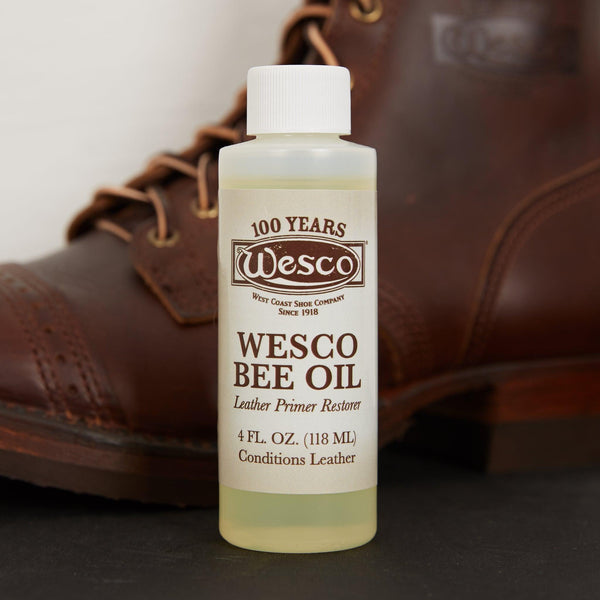 WE-BEE-OIL - Wesco Leather Boot Dressing Bee Oil – IRON HEART GERMANY